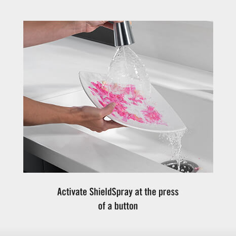 Splatter-Reducing Faucet ShieldSpray® Technology | Delta Faucet