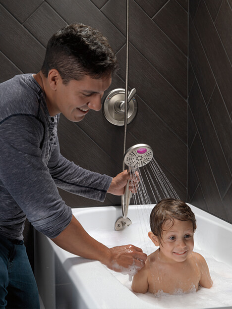 Shower Head with Digital Temperature Display using Temp₂O® Technology ...